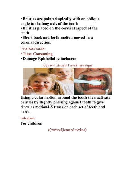 Tooth Brushing Techniques Docx
