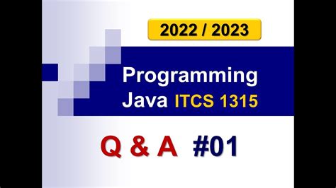Java Oop Q And A 1 Youtube