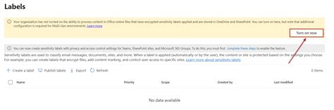 Track Sharepoint Online Sensitivity Labels
