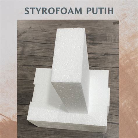Jual Foam Putih Busa Bunga 1 Pcs 20x10x5cm Styrofoam Oasis Busa Bunga