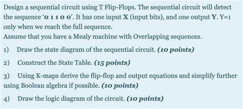 Solved Design A Sequential Circuit Using T Flip Flops The