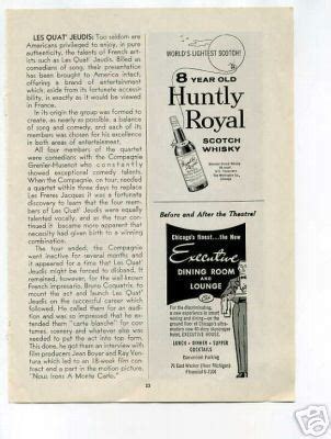 Huntly Royal Scotch Whisky Ad 1950s Original Ad Ebay