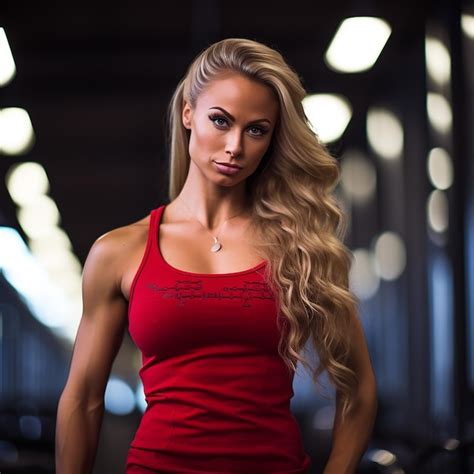 Premium Photo Beautiful Female Gym Motivation And Fitness Model