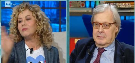 Eva Grimaldi E Sgarbi Lite Su Rai1 Maleducato Capra Lui Svela Un