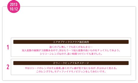 プラザコンタクト｜遠近両用コンタクトレンズモニタリングレポート