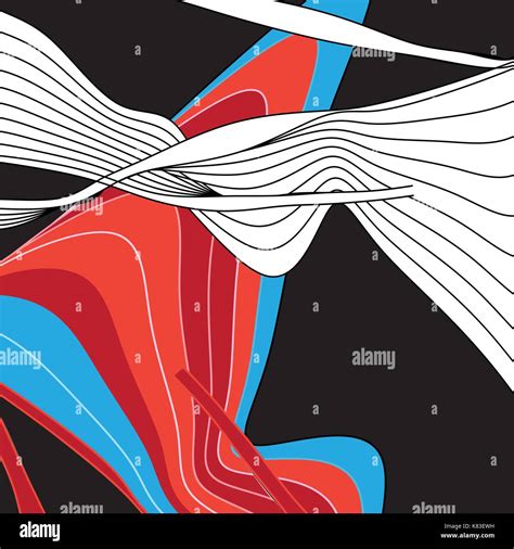 Abstract Colored Background With Wavy Elements Stock Vector Image Art Alamy