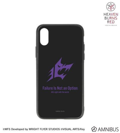 ヘブンバーンズレッド 第31c部隊ロゴ 強化ガラスiphoneケース Amnibusアムニバス