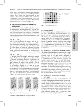 Novel Tree Structure Based Conservative Reversible Binary Coded Decimal Adder And Sequential