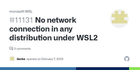 No Network Connection In Any Distribution Under Wsl2 · Issue 11131 · Microsoftwsl · Github