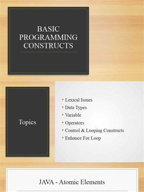 3 intro to java constructs pdf data type integer computer science