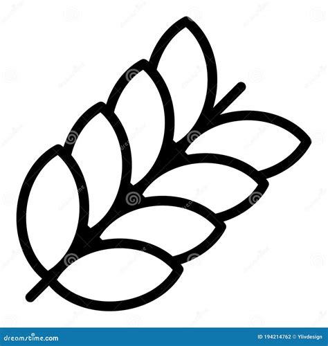 Whole Grain Icon Outline Style Stock Vector Illustration Of Healthy