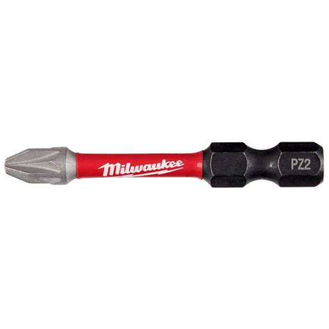 MILWAUKEE 2 Fastening Tool Tip Size 2 In Overall Bit Lg Power Bit
