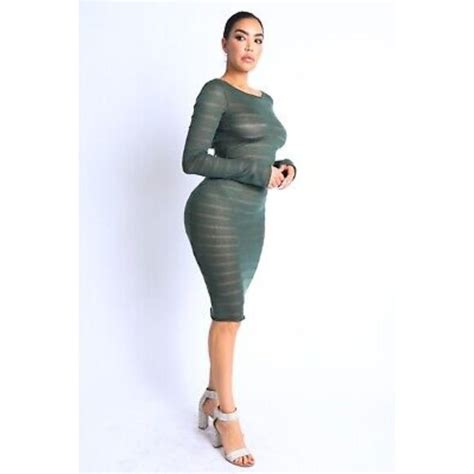 Boutique Dresses Womens Open Back Knit Midi Cover Up Dress Swim
