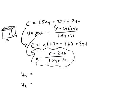 solved the material for constructing the base of an open box costs 1 5