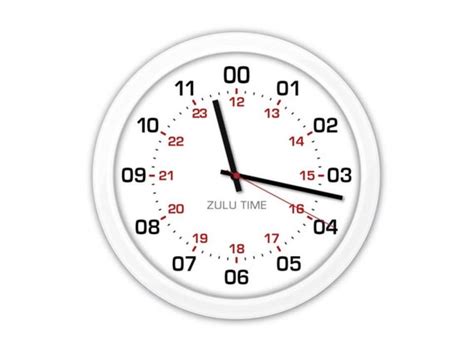 24 Hour Zulu Time Wall Clock Military Utc Gmt Universal Etsy