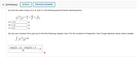 Solved 2 01 Points Details Previous Answers My Notes