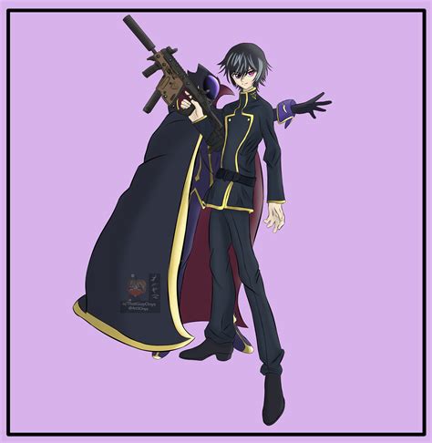 Zero And Lelouch But Lulu Is Packing Serious Heat Codegeass
