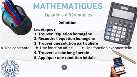 Equation Différentielle Genially