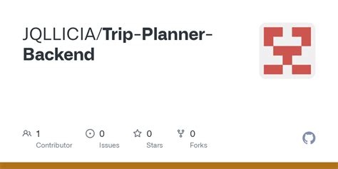 Github Jqllicia Trip Planner Backend