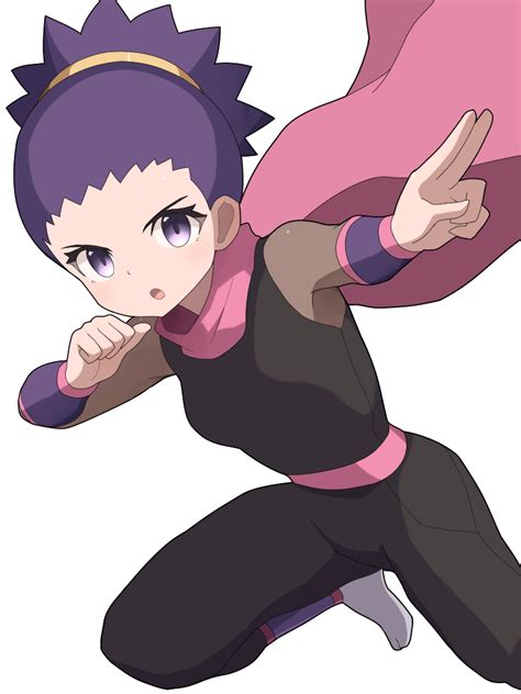 Hiyoshipow Janine Pokemon Nintendo Pokemon Pokemon Hgss 1girl Black Bodysuit Blush