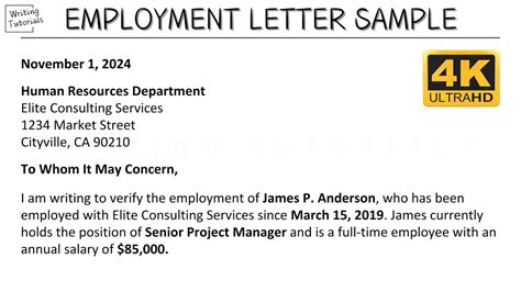 Hr Letter Formats