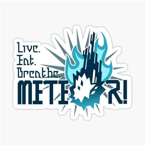 Meteor Sticker For Sale By Kingcael Redbubble