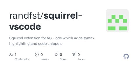 Github Randfstsquirrel Vscode Squirrel Extension For Vs Code Which