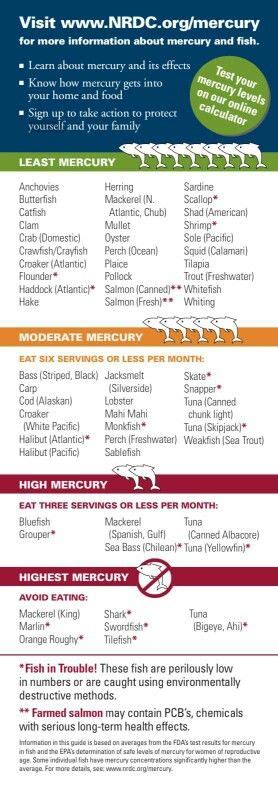 Good To Know Fatty Fish Low Mercury Fish Nutrition