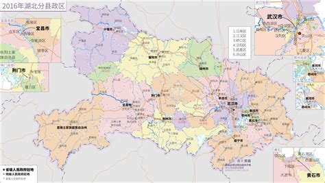 方舆 南部 2016湖北分县政区示意，修改版，插入几幅市辖区大图，很惭愧就做了点微小的工作 Powered By Phpwind