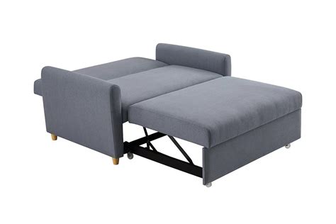 PRIMO Pull Out 2 Seater Sofa Bed Dark Grey