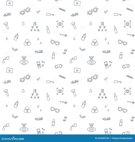 Eyesight Examination Pattern Stock Illustration Illustration Of