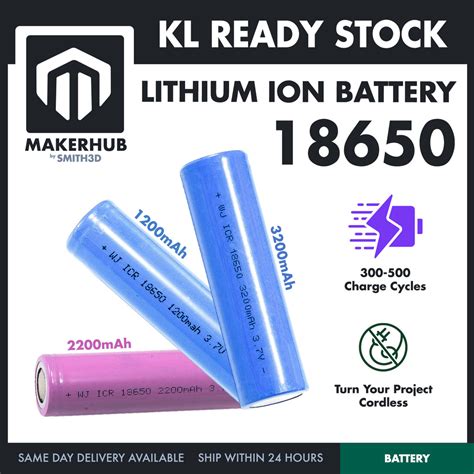 V Battery Rechargeble Li Ion Battery Mah Mah Mah Flat Top Shopee Malaysia