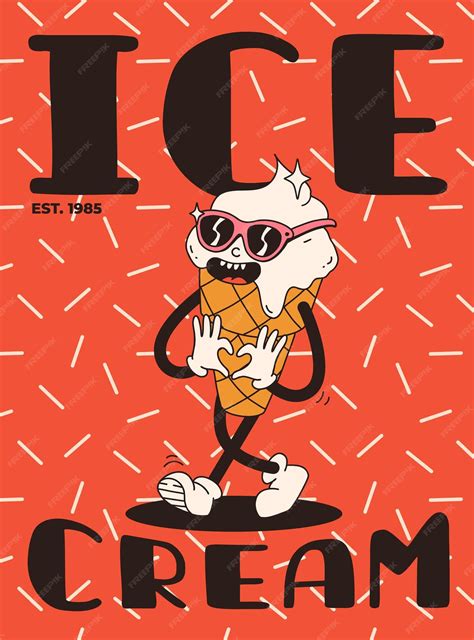 Premium Vector Cartoon Fast Food Poster Retro Groovy Cards With