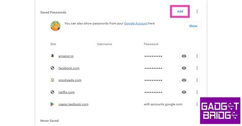 How To Manually Add Passwords In Chrome Password Manager