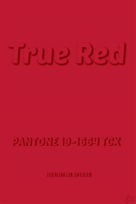 Pantone True Red | True red, Pantone, Color collection