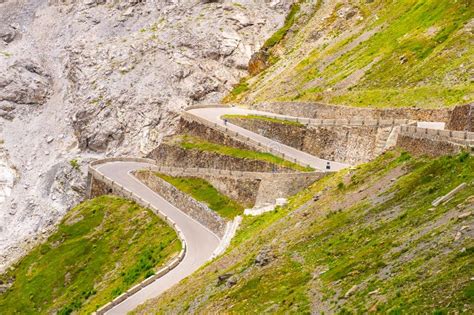 Stelvio Pass Serpentines Stock Image Image Of Alps 295183317