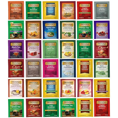 Twinings Tea Bags Sampler Assortment Variety Pack 36