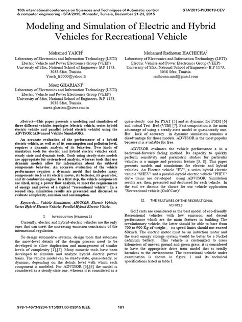 Yaich 2015 Pdf Electric Vehicle Exhaust Gas