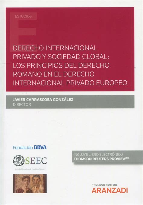 Derecho Internacional Privado Y Sociedad Global Carrascosa 9788413454986