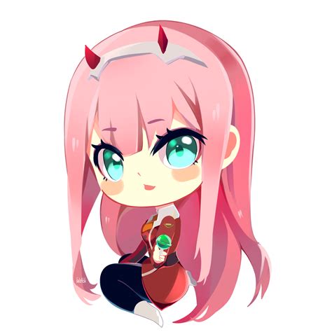 Zero Two Chibi By Clausketch On Deviantart