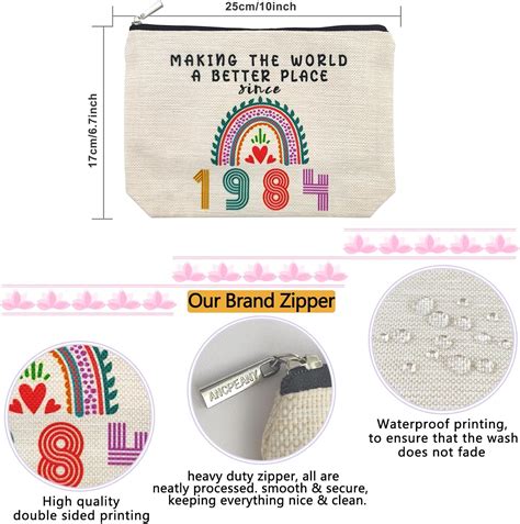 Bolsas De Viaje Para Cosméticos De 40 Cumpleaños Para Mujer De Doble