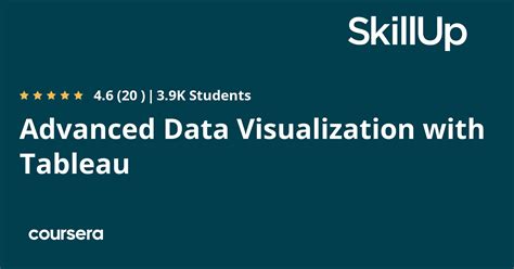 Advanced Data Visualization With Tableau Coursera