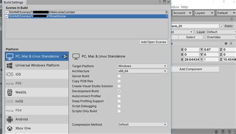 Build Button Is Unreachablle Not Even Show Up In Build Settings Window