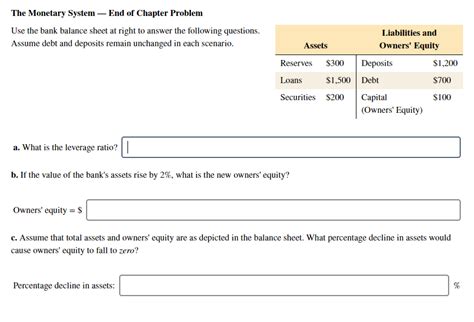 Solved The Monetary System End Of Chapter Problem Use The