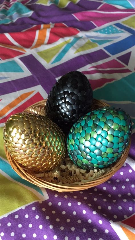 Game Of Thrones Dragon Eggs Viserion Drogon And Rhaegal Made Of