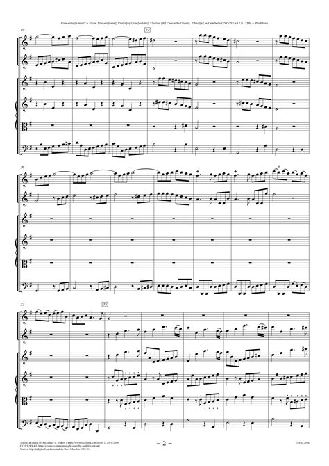 Telemann Georg Philipp Concerto For Flute And Violin TWV 52 E3 For