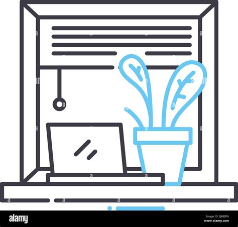 Design Plan Line Icon Outline Symbol Vector Illustration Concept