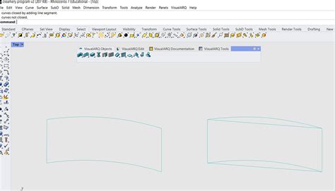 Curved Shape Polylines Not Closing Rhino For Windows Mcneel Forum