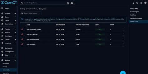 Introducing Decay Rules Implementation For Indicators In Opencti