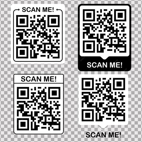 Premium Vector Vector Qr Code Scan Me Collection